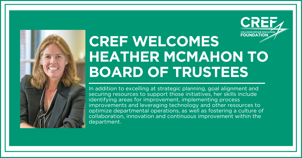 CREF Welcomes Heather McMahon to Board of Trustees – Chasidy Rae Sisk